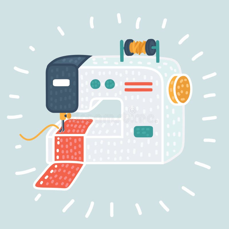 Treadle Sewing Machine Stock Illustrations – 32 Treadle Sewing Machine ...