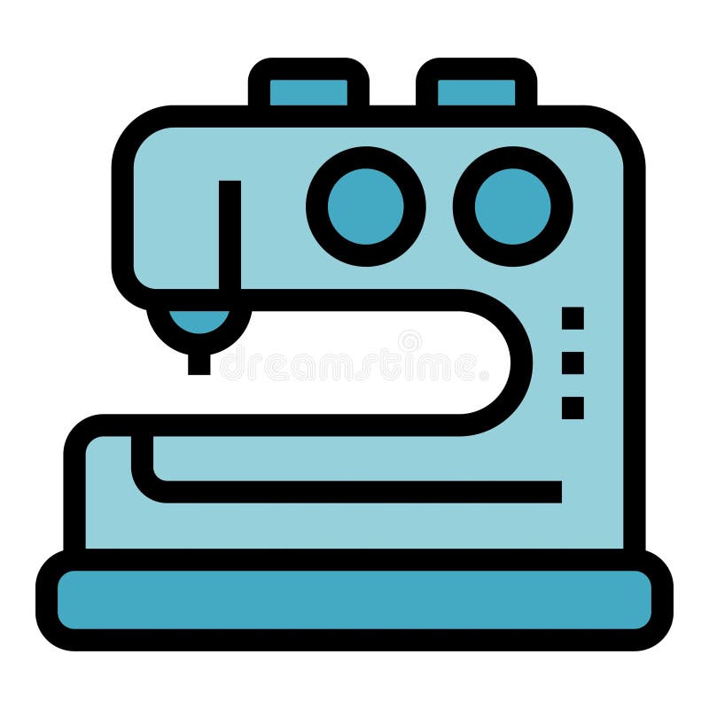 Sewing Machine Icon Vector Flat Stock Vector - Illustration of machine ...