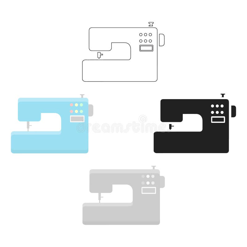 Sewing Machine Icon of Vector Illustration for Web and Mobile Stock ...