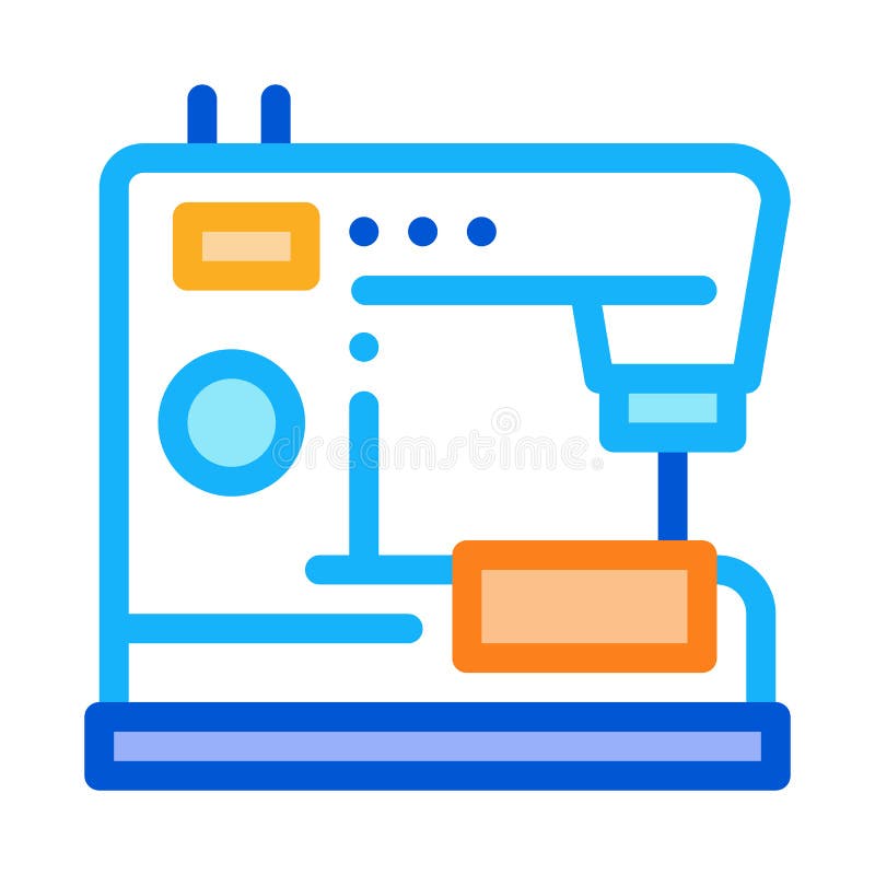 Sewing Machine Icon Vector Outline Illustration Stock Vector ...