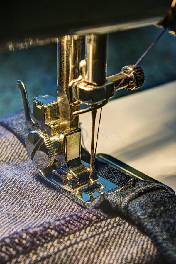 Sewing machine stock image. Image of production, seam - 19561637