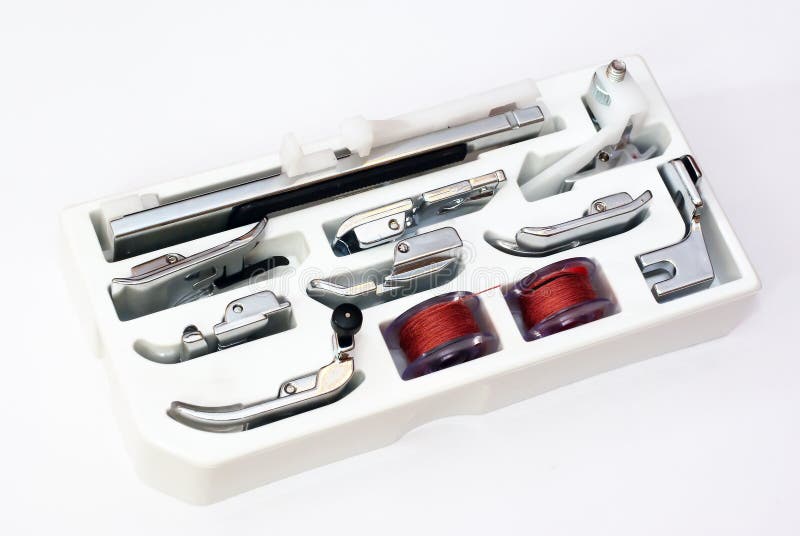 Sewing machine kit stock photo. Image of macro, sewing - 8619764
