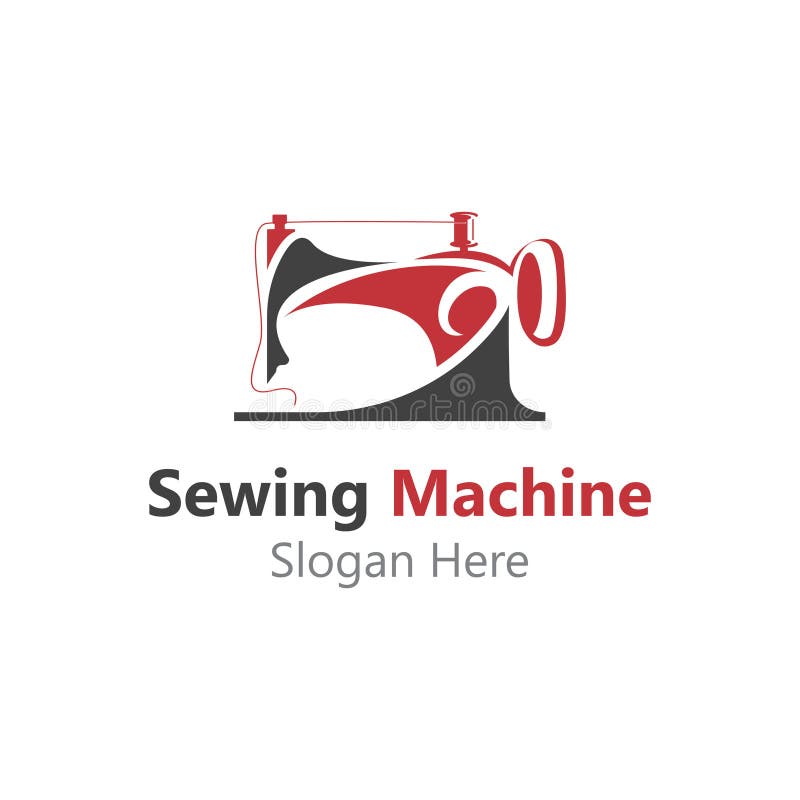 Sewing Machine Logo Design Concept, Tailor Sewing Vector, Fashion Simple Design Template Stock ...