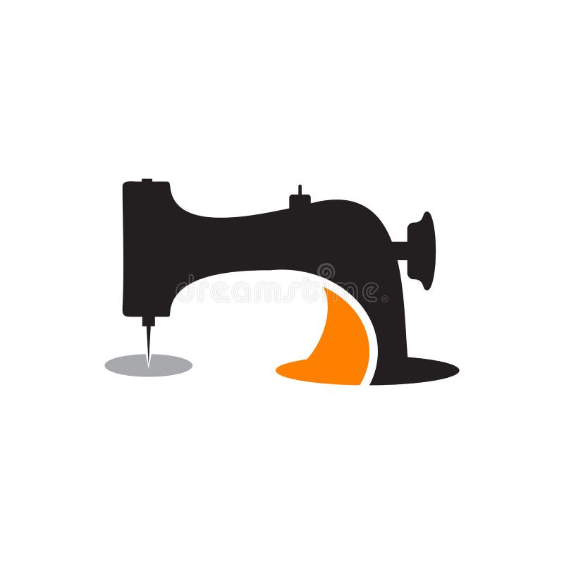 Sewing Machine Logo Design Template Stock Vector - Illustration of ...