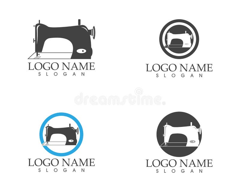 Sewing machine logo vector stock illustration. Illustration of service ...