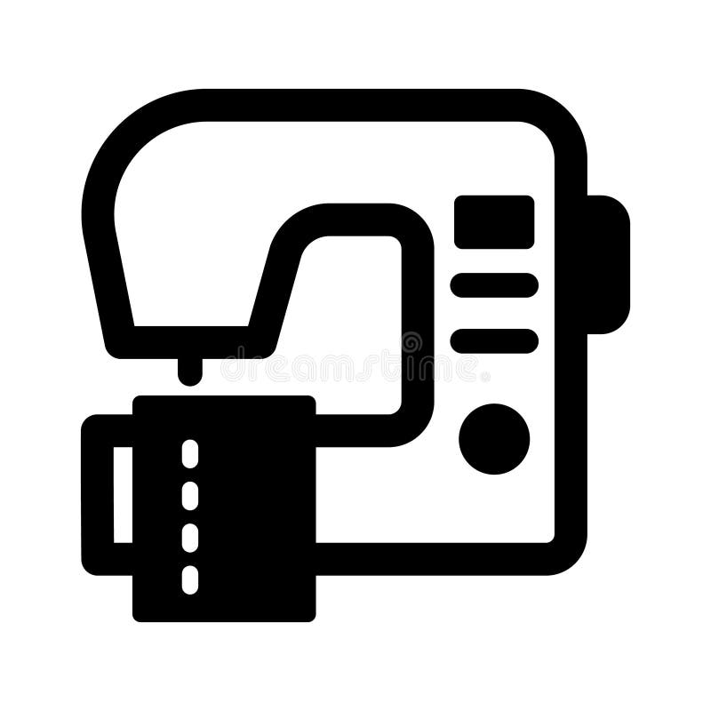 Sewing Machine, Machine, Sew, Stitching Fully Editable Vector Icon ...