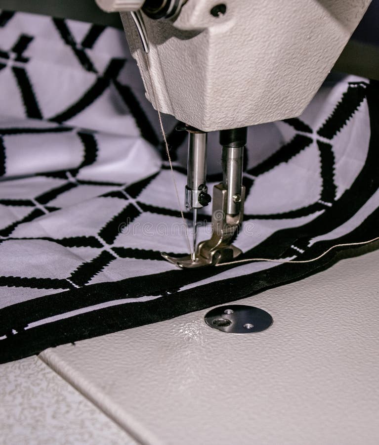 Sewing Machine Making Clothes in a Sewing Workshop Stock Photo - Image ...