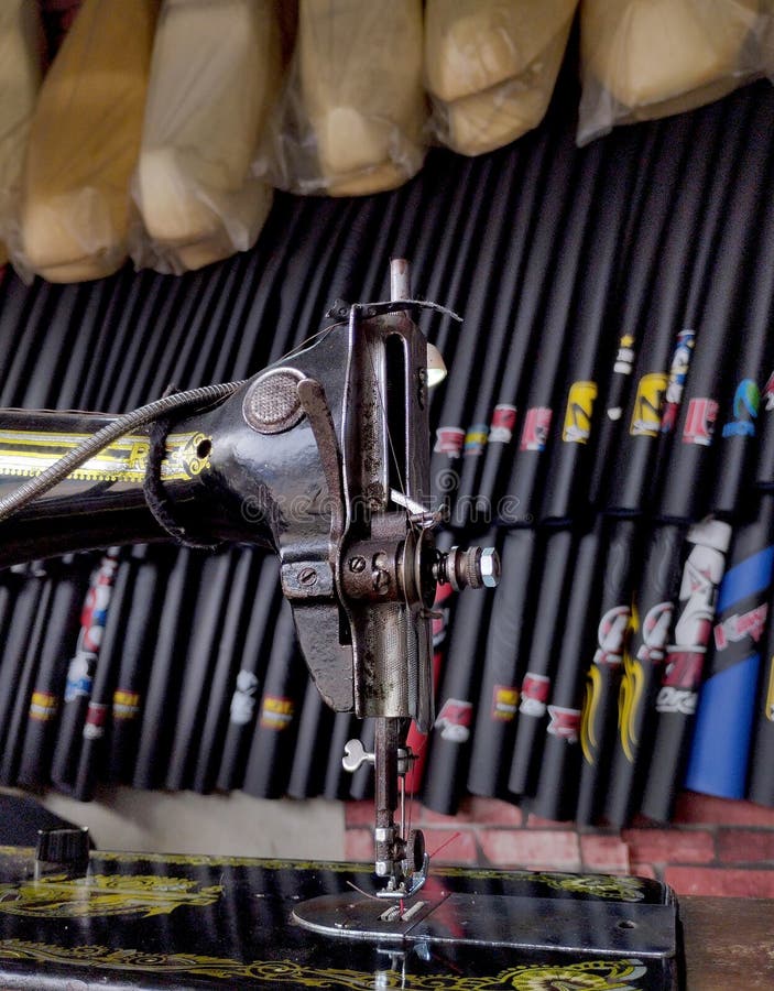 Sewing Machine from a Motorcycle Upholstery Repairman Stock Photo ...