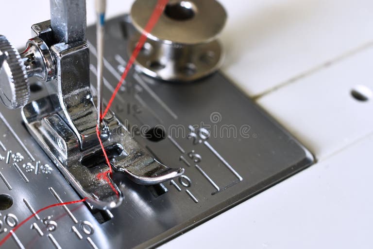 Sewing Machine Needle and Thread Stock Photo - Image of accessories ...