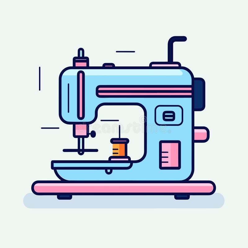 Vector of a Sewing Machine with a Needle Icon Stock Vector ...