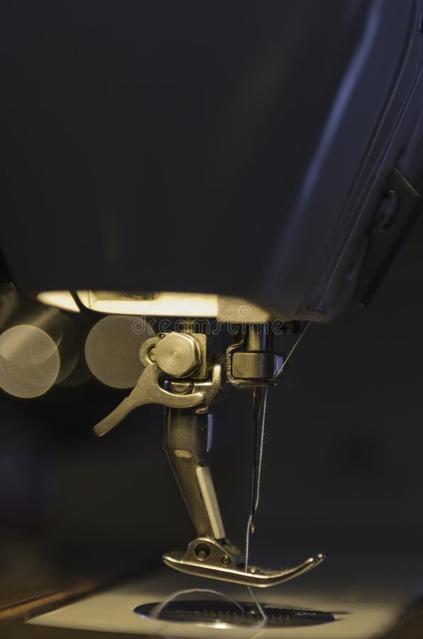 Metal Components of a Sewing Machine Stock Photo - Image of electricity ...