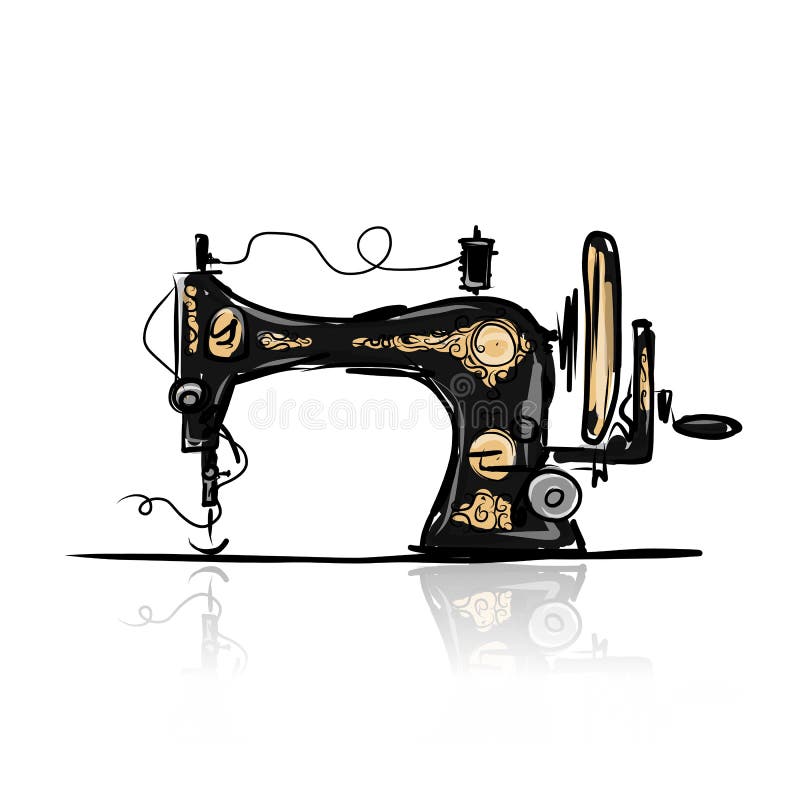 Cartoon Sewing Machine Stock Illustrations – 3,364 Cartoon Sewing ...