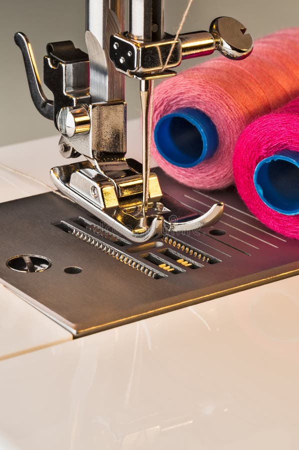 Sewing machine stock image. Image of create, seamstress - 129317473