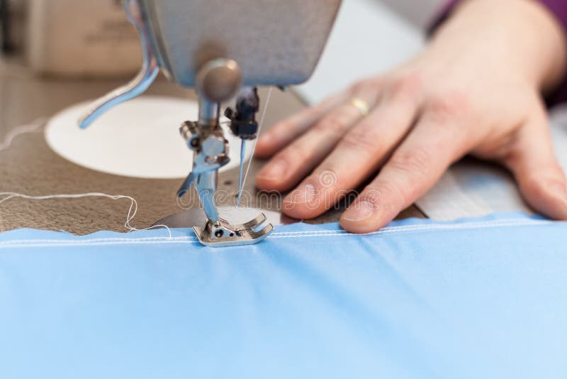 Sewing machine stock image. Image of hands, handcrafted - 37901109