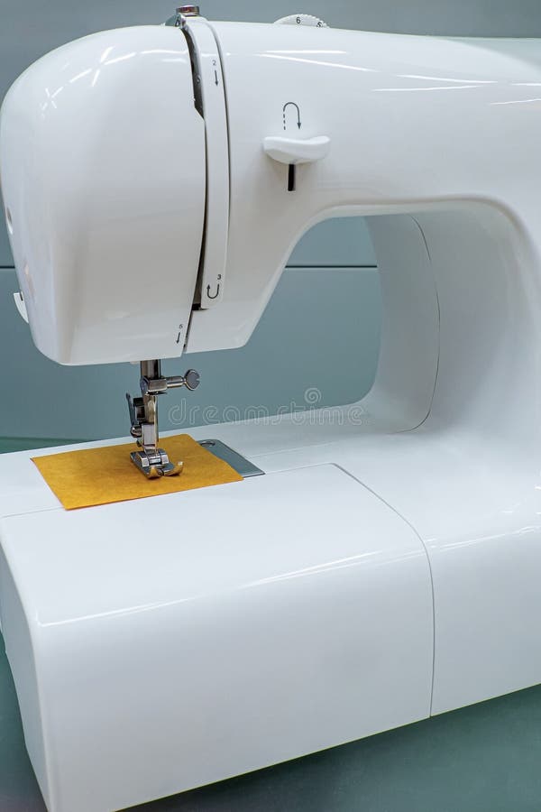 A Sewing Machine. the Textile Industry Stock Photo - Image of fabric ...