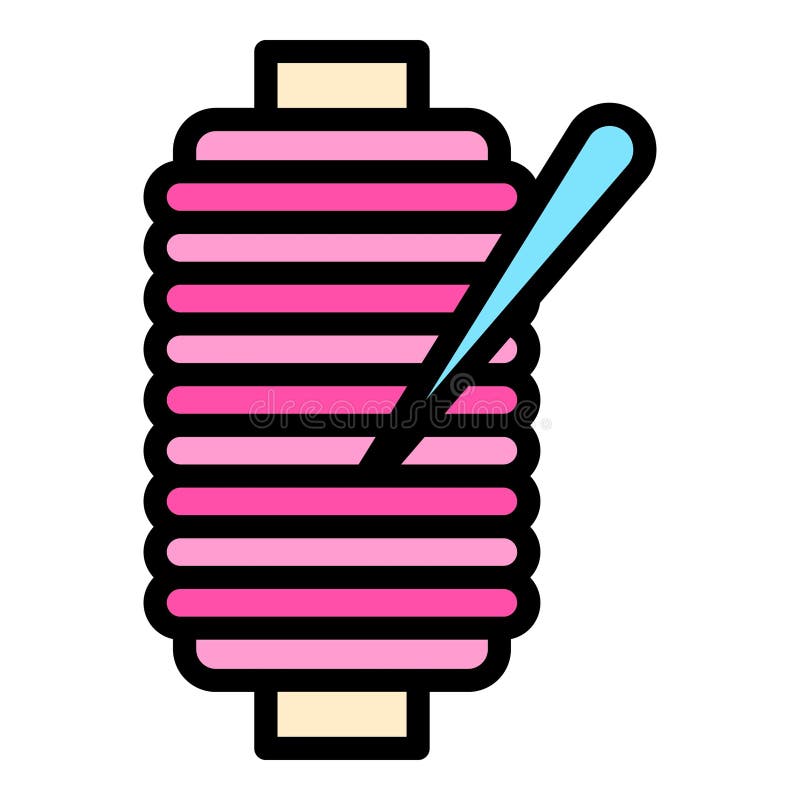 Sewing Machine Thread Icon Vector Flat Stock Vector - Illustration of ...
