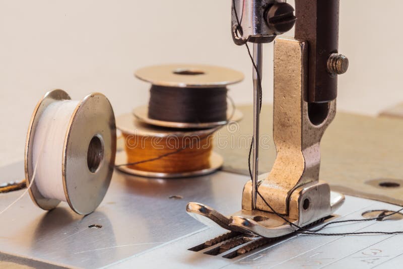 Sewing machine. stock photo. Image of pattern, factory - 32555278