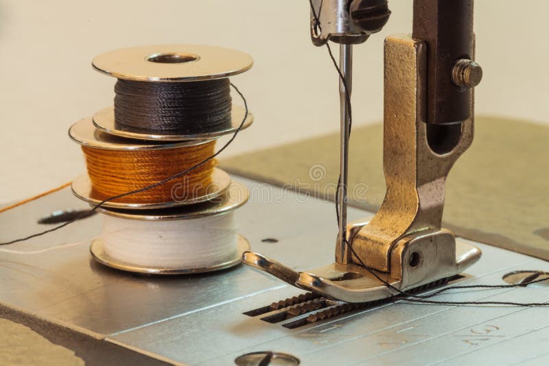 Sewing machine. stock image. Image of garment, clothing - 32555285