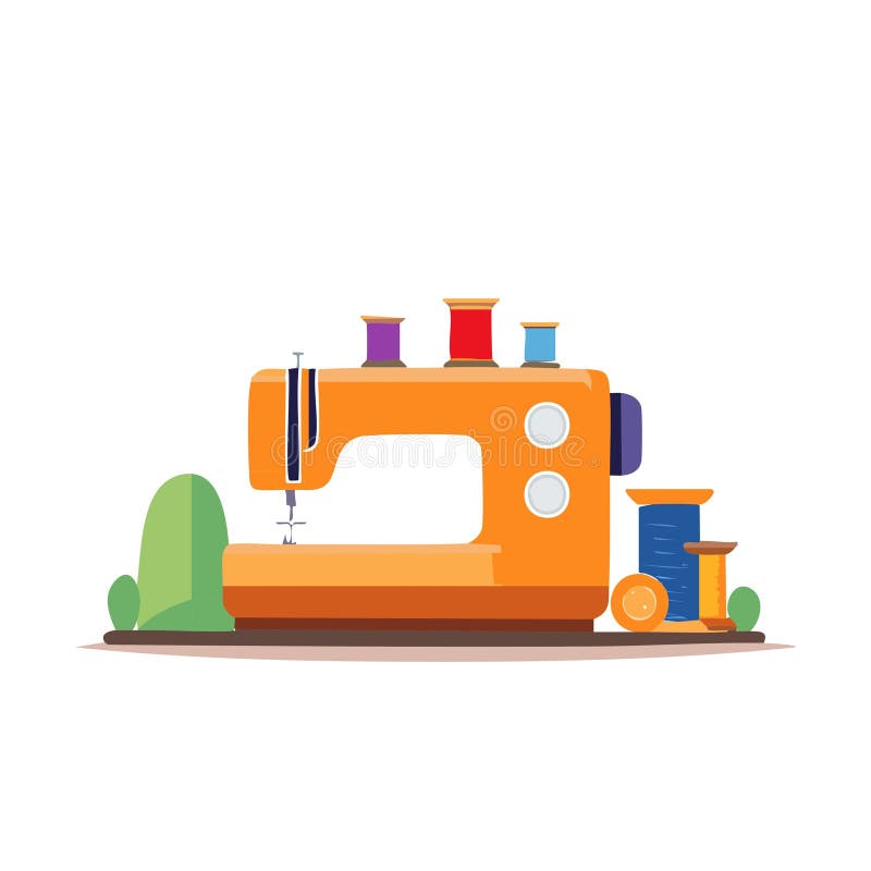 Needlework Sewing Machine Thread Stock Illustrations – 11,213 ...