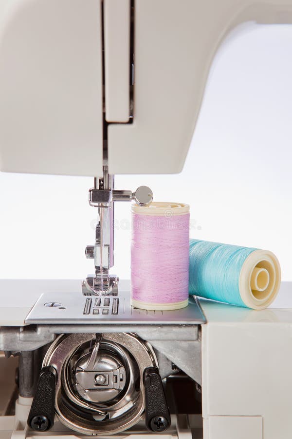 Sewing machine stock image. Image of colors, silk, sewing - 49669443
