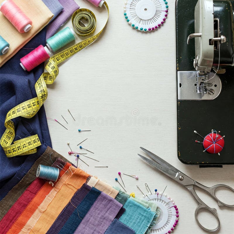 Ab-sew-lutely Ready To Sew - AI Generated Stock Illustration ...