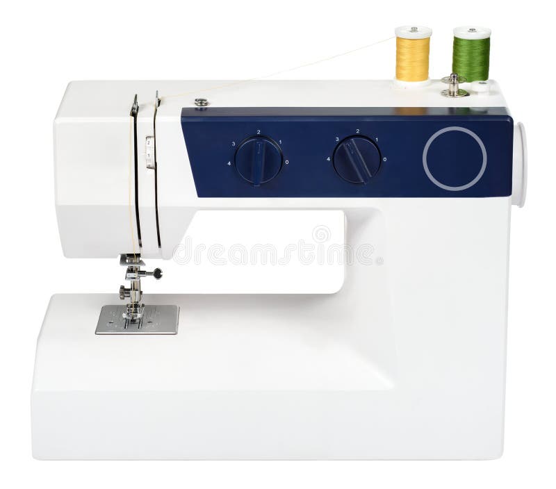 Sewing machine stock image. Image of white, thread, sewing - 56330569