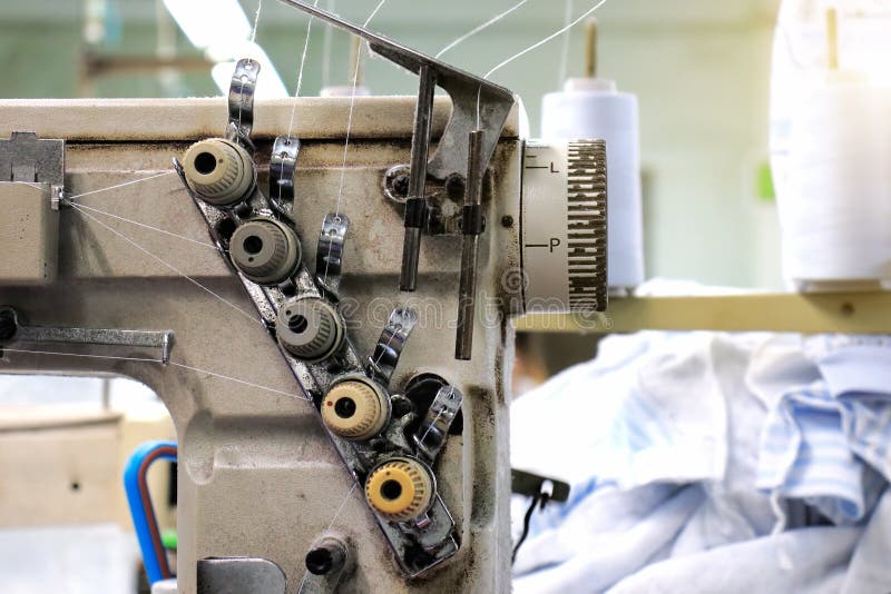 Sewing Machines in Garment Factory. Tailoring Industry, Industry ...