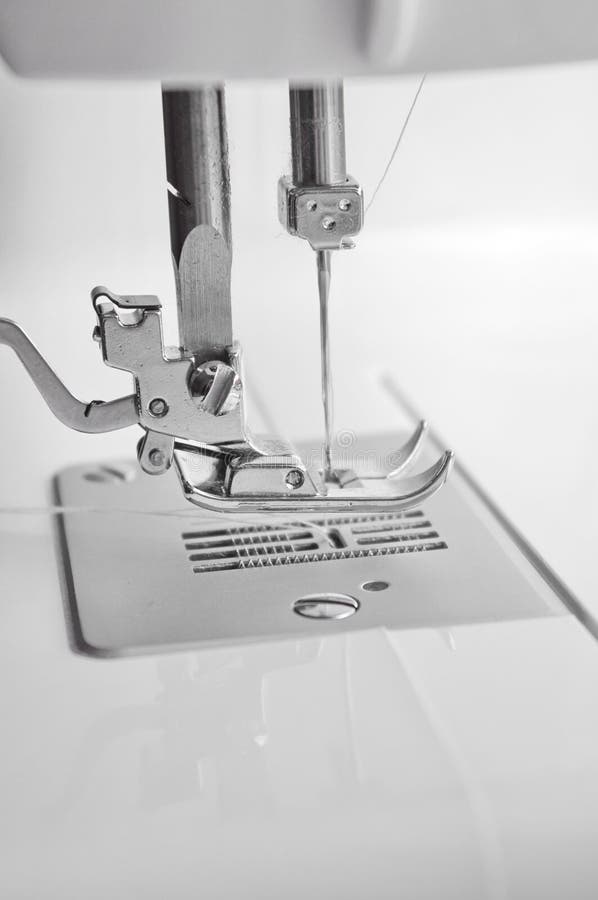 Sewing maching stock photo. Image of grey, zoom, metal - 17599288