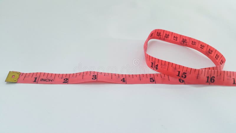 Sewing Meter or Tailor Meter on White Background Stock Image - Image of ...