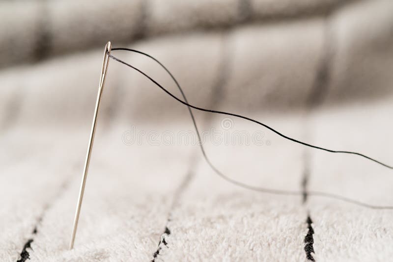 Sewing needle stock image. Image of stitch, join, metal - 47576547