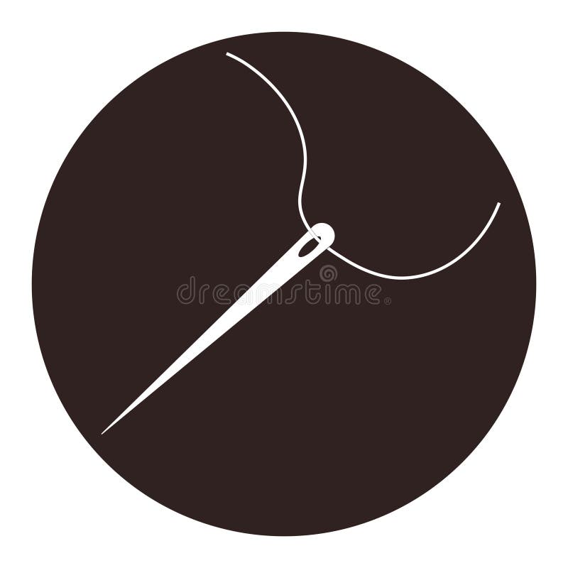 Sewing needle icon stock vector. Illustration of thread - 315915899