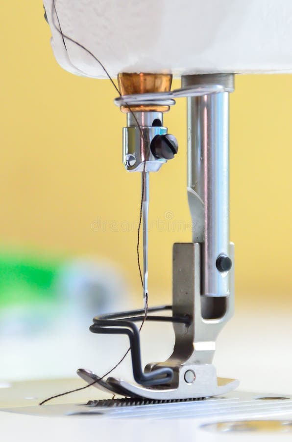 Sewing Needle Machine stock image. Image of skru, cloth - 28178597