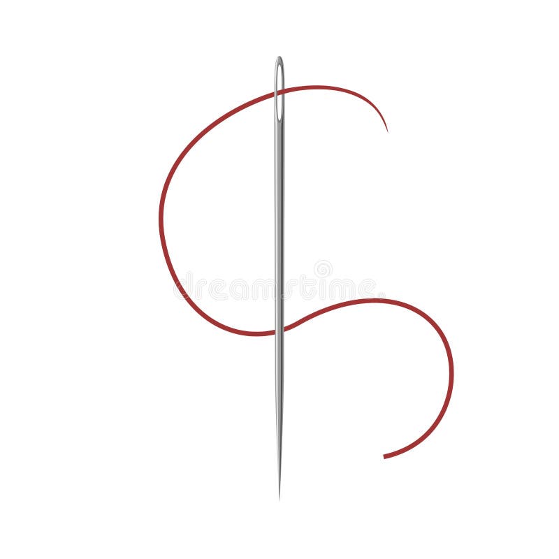 Steel Needle Red Thread Cartoon Icon Stock Illustrations – 44 Steel ...