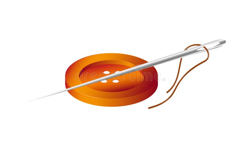 Needle Thread Button Stock Illustrations – 13,708 Needle Thread Button ...