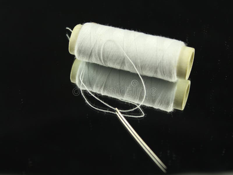 Sewing Needle Thread Scissors Thimble Tailor Buttons Stock Image ...