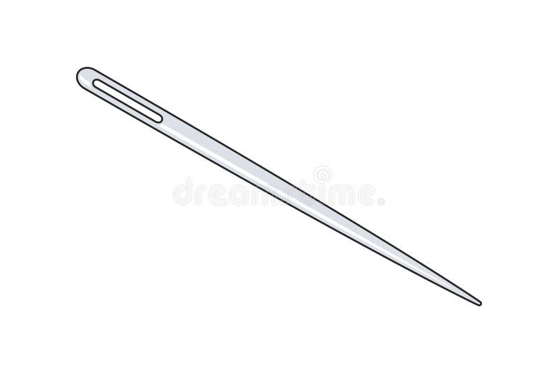 Sewing Needle Vector Icon stock vector. Illustration of stitching ...