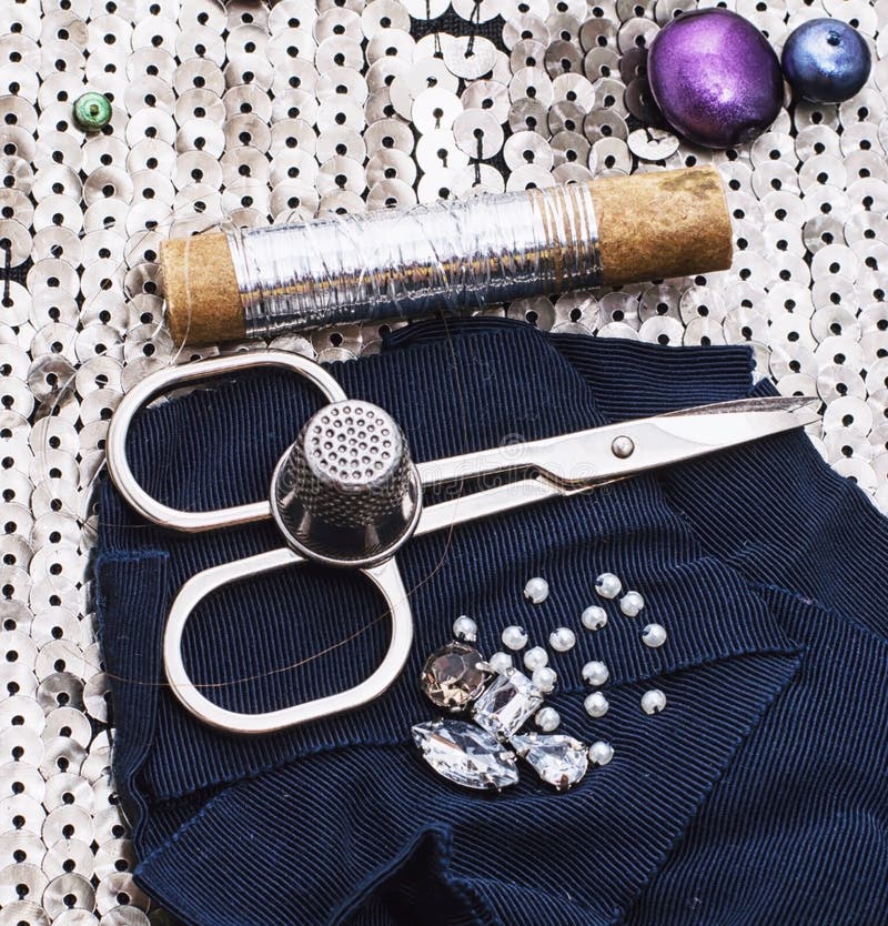 Sewing and needlework stock image. Image of ability, needle - 35947555