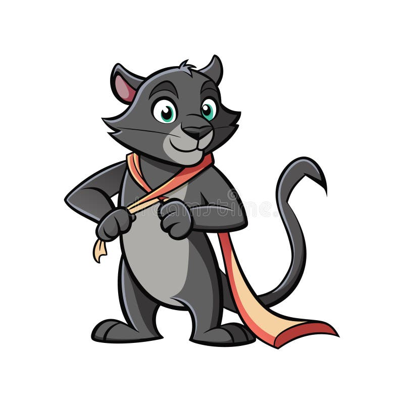 Sewing Panther with Mobile Device Stock Vector - Illustration of craft ...