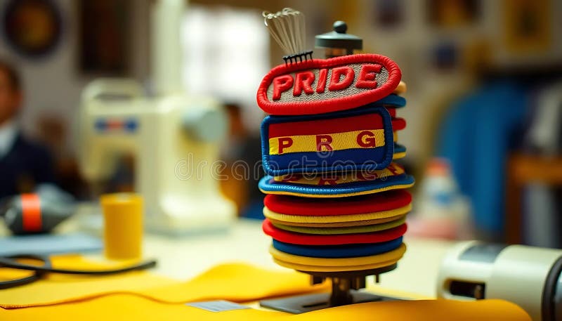 Sewing Patches Stacked Featuring Pride Embroidery for Custom Designs ...