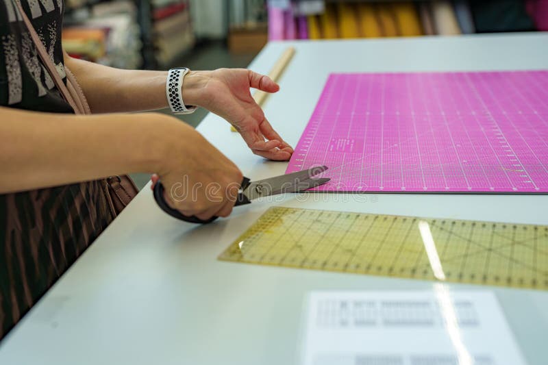 Sewing Pattern for Cutting Fabric and Textile Parts at a Manufacturing ...