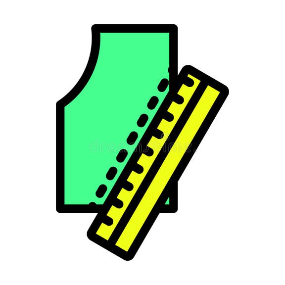 Sewing Pattern Icon stock vector. Illustration of intersection - 237386407