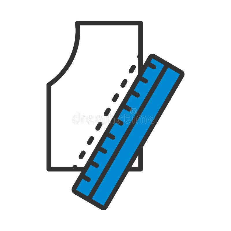 Sewing Pattern Icon stock vector. Illustration of background - 256537649