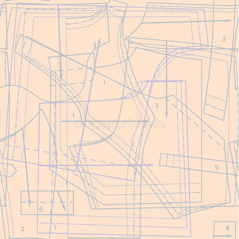 Sewing pattern background stock vector. Illustration of conceptual ...