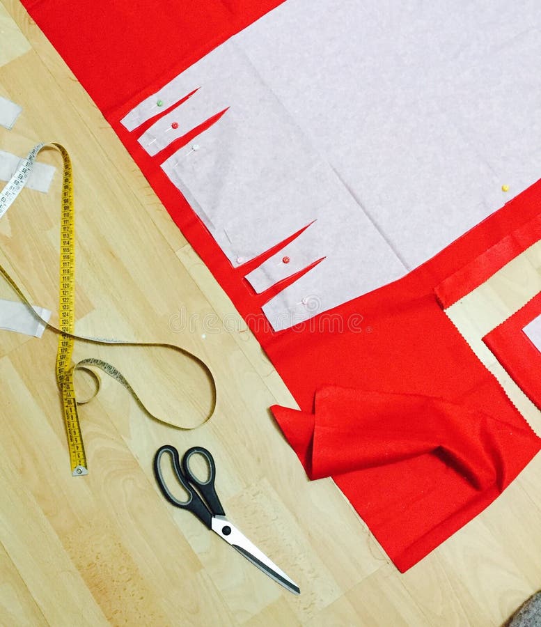 Sewing pattern and tools stock image. Image of tools - 66065655