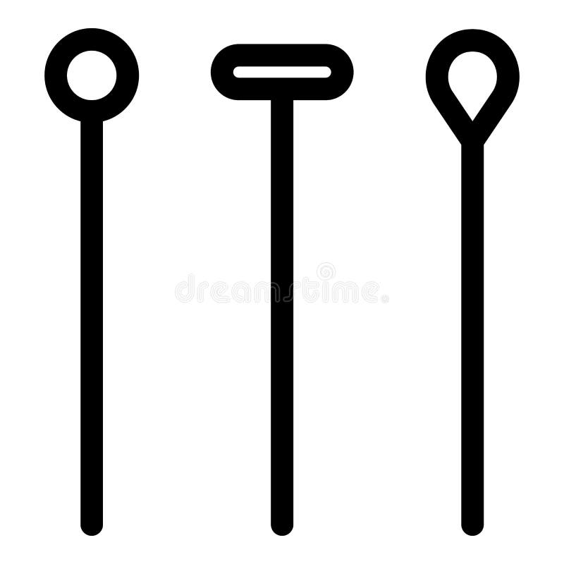 Sewing Pins Icon, Outline Style Stock Vector - Illustration of fashion ...