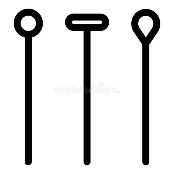 Sewing Pins Icon, Outline Style Stock Vector - Illustration of fashion ...
