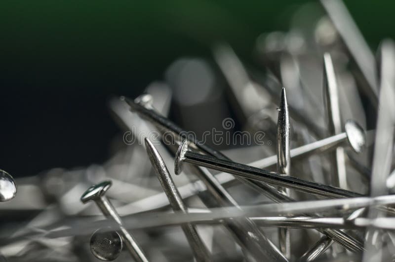 Sewing Pins stock photo. Image of push, sharp, needle - 75677172