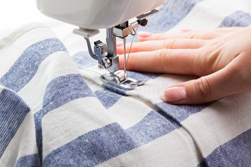 Sewing process stock image. Image of house, overstitch - 11001691