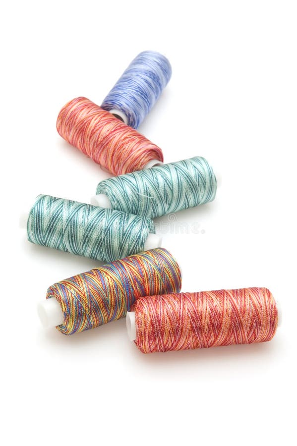 Sewing roll close up stock image. Image of bobbin, thread - 7143975