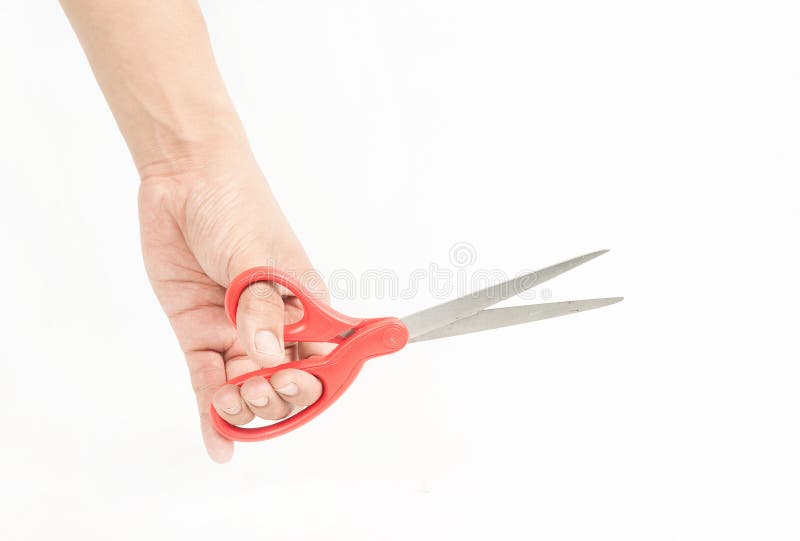 Sewing scissors in hand stock image. Image of pair, household - 29910001